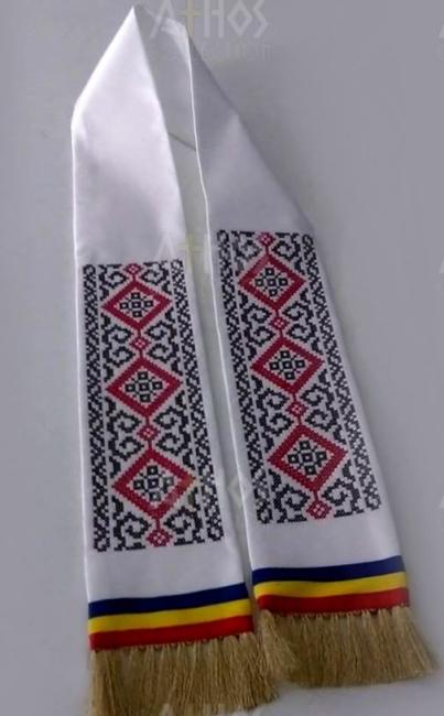 Semn de evanghelie brodat cu motive traditionale